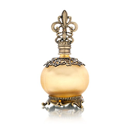 Amazon.com: Amber Epoxy with Fleur De Li Design Decorative Perfume ...