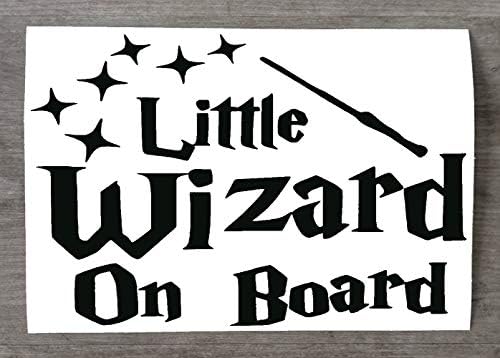 Little Wizard on Board Car Sticker - Fun Baby On Board Vinyl Decal for ...