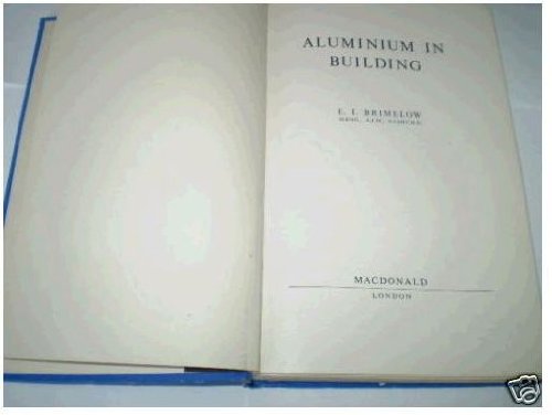Aluminium In Building: Amazon.com: Books
