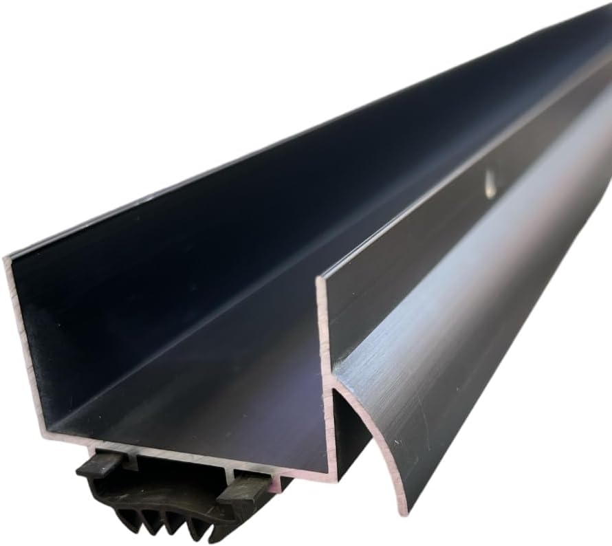 KC Hardware U Shaped Aluminum Door Bottom Sweep with Drip Cap, Weather ...