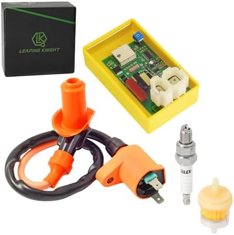 Amazon.com: LK GY6 6 Pin Adjustable DC CDI Box & Spark Plug & Ignition ...