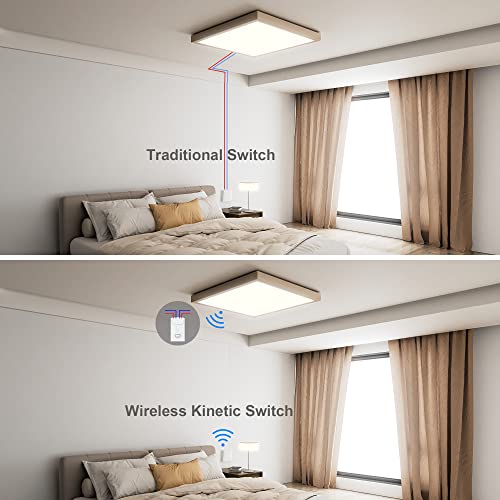 Self-powered Wireless Kinetic Switch and RF Receivers (1 Gang Wireless Switch) – BigaMart