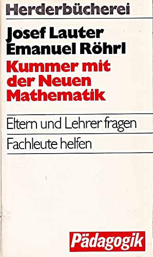 Amazon.co.jp: Kummer mit der Neuen Mathematik. : Lauter, Josef, Roehrl ...