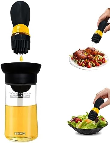 Amazon.com: Oil Dispenser with Brush - 2 Pack Glass Olive Oil Dispenser ...