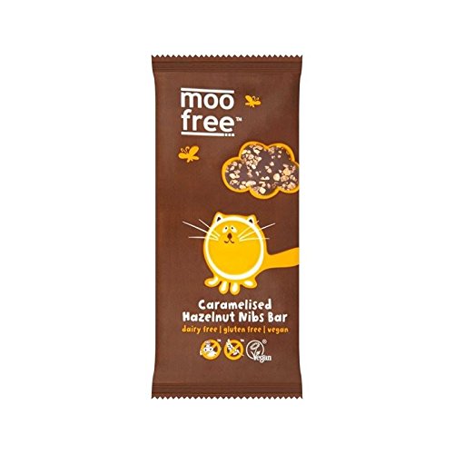 Amazon.com : Moo Free Caramelised Hazelnut Nibs Bar 100g - Pack of 2 ...