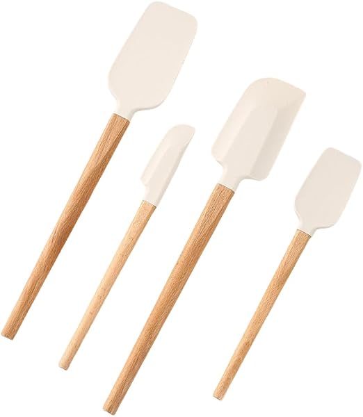 Amazon.com: Silicone Spatula 4-piece Set, Heat-Resistant Spatulas ...