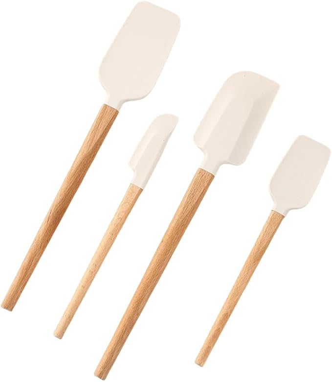 Amazon.com: Silicone Spatula 4-piece Set, Heat-Resistant Spatulas ...