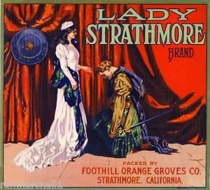 Amazon.com: Magnet Strathmore Tulare County Lady Strathmore Orange ...