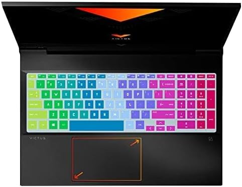 RAYA Silicone Keyboard Cover Protector for HP Victus 15 [ 15-FA 15-FB ...