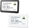 Amazon.com: Clock with Day and Date for Elderly, 7" Large Display ...