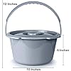 Amazon.com - McKesson Commode Replacement Bucket with Handle and Lid, 7 ...