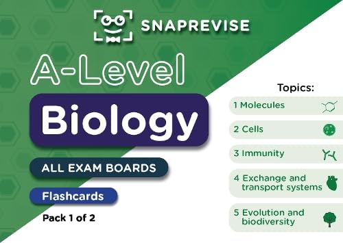 A-Level Biology Flashcards Pack 1: Amazon.co.uk: SnapRevise: 9781917424882: Books