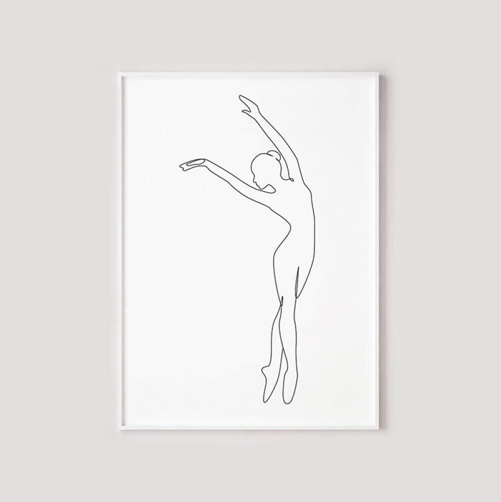 Ballerina Outline Drawing