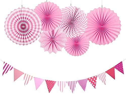 Party Propz 9Pcs 10" Paper Pom Pom Decoration For Birthday Decorations ...
