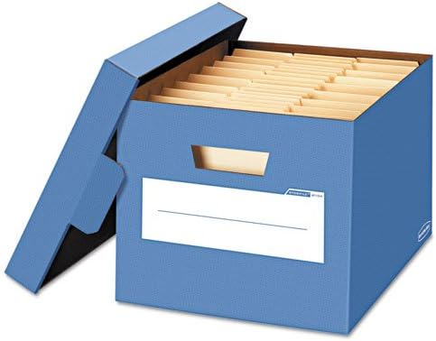 Amazon.com : Fellowes 6110401 Bankers Box, Cornflower Blue Letter/Legal ...