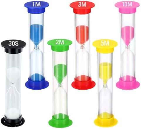 Comsmart Sand Timer 6 Colors Hourglass Sandglass Sand Clock Timer 30sec ...