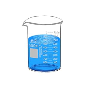 Buy Glass Beakers 1000ml Borosilicate Graduated Measuring Low Form Beaker Online at Low Prices ...