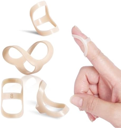 Buy UAKIKAU Plastic Oval Finger Splint 8 Pcs, Finger Splints For ...