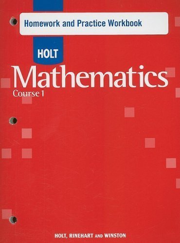 Hmwk/Prac Wkbk T/G Holt Math CS 3 2007 : Amazon.in: Books