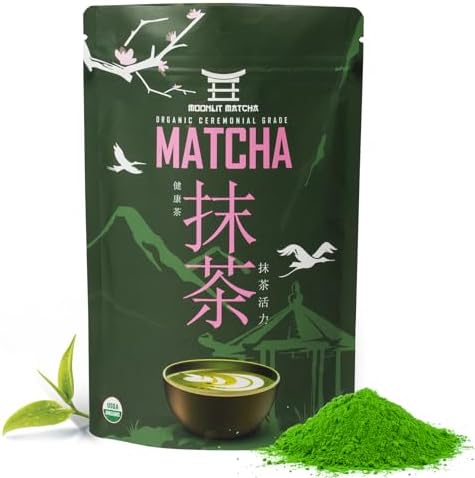 Amazon.com: MoonlitMatcha - Ceremonial Grade Matcha Green Tea Powder ...