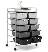 Amazon.com: SILKYDRY 6 Drawer Rolling Storage Cart, Craft Cart with ...