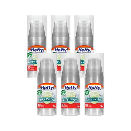 Snapklik.com : Hefty Party Perfect Clear Plastic Cups, 9 Ounce, 40 Count