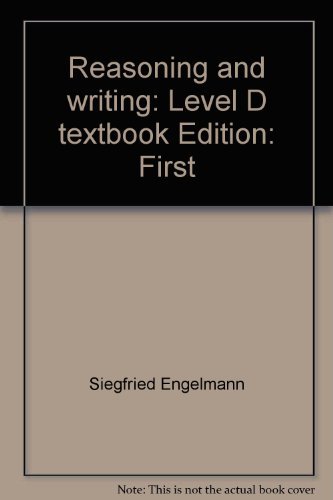 Amazon.com: Reasoning and writing: Level D ; textbook: 9780574157355 ...