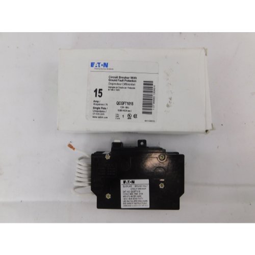 Eaton QCGFT1015 MCB Type QCGFT, 1Pole, 15Amp, GF, Test: Amazon.com ...
