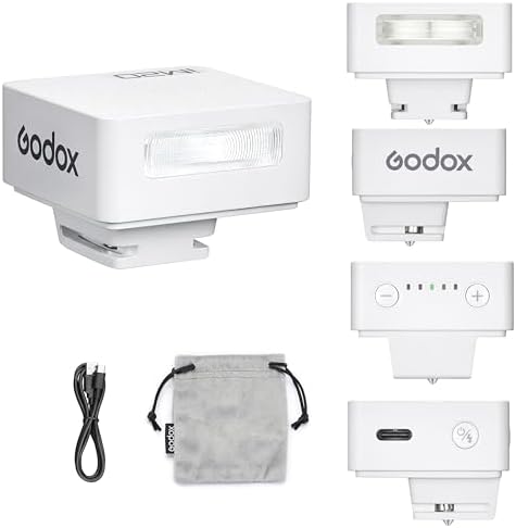 Godox iM20 Camera Flash, Mini Flash Speedlite, GN15 with 7 Levels Flash ...