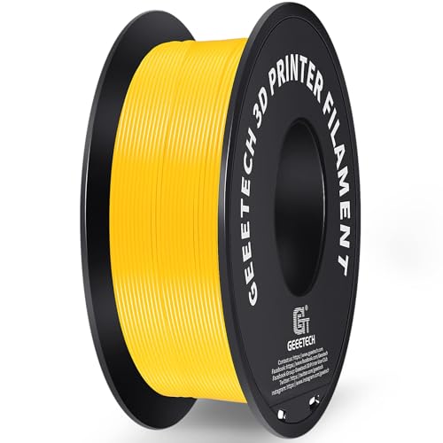 Geeetech Yellow PLA Filament 1.75mm, 3D Printer Filament Dimensional ...