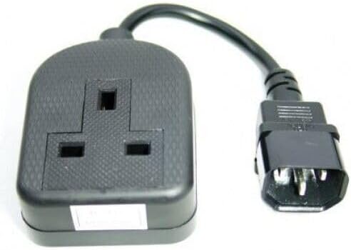 Power cable - IEC C14 plug - 13A socket - 25 cm : Amazon.co.uk ...