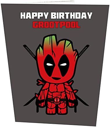 Happy Birthday Groot Pool Birthday Card : Amazon.co.uk: Stationery ...