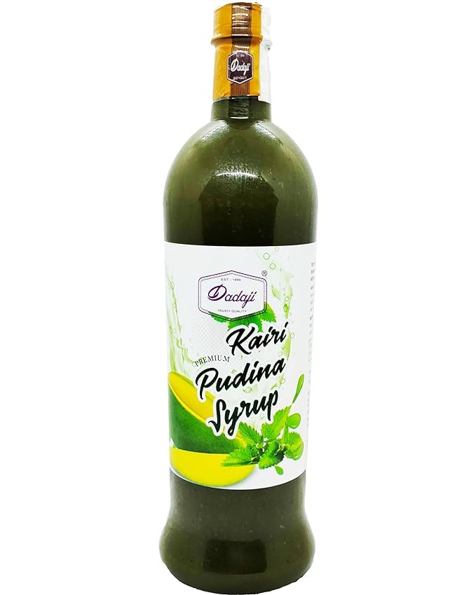 Dadaji Kairi Pudina Syrup 1ltr- Raw Mango Green Mint Sharbat ...