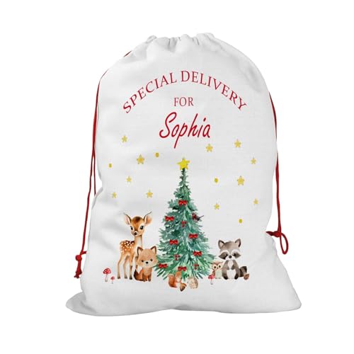 Personalised Small Santa Sack with Custom Name | Christmas Sack for ...