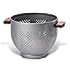 Amazon.com: Metal Colander with Wood Handle, 5.5 Quart Powder Coated ...