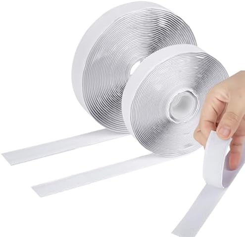 Hook and Loop Tap, Self Adhesive Sticky Tape, Double-Sided Reusable ...