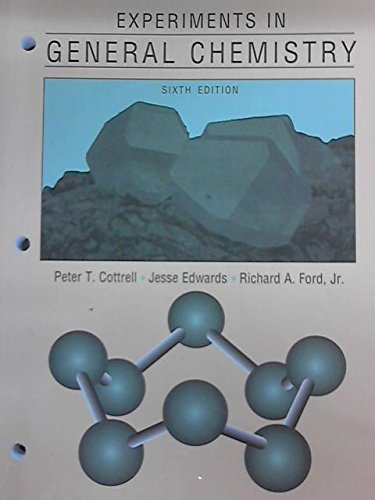 Experiments in General Chemistry: Peter Cottrell: 9780558841119: Amazon ...