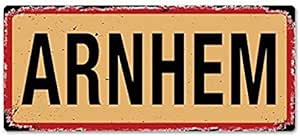 Amazon.com: Houseuse Arnhem WW2 Street Sign Metal Wall Sign Plaque Art ...