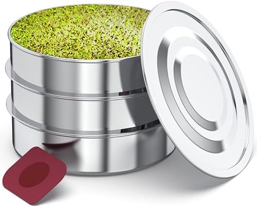 Amazon.com : FillTouch 9 Pcs Spring Stainless Steel Seed Sprouting Kit ...