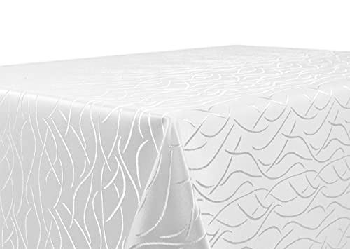 Elegantes Tischdecke Weiß Bügelfrei Ebenbild