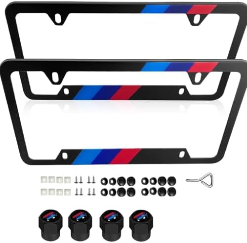 Amazon.com: Generic 2PCS License Plate Frames Compatible with BMW M 3 5 ...