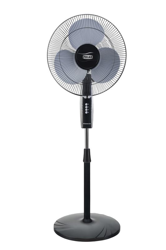 POLAR Pinnacle Pedestal Fan - Black and Grey | 400MM NS Standing Fan ...