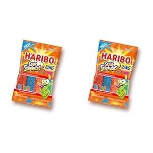 Amazon.com : Haribo Gummi Candy, Sour Streamers, 4.5 Ounce (Pack of 2 ...