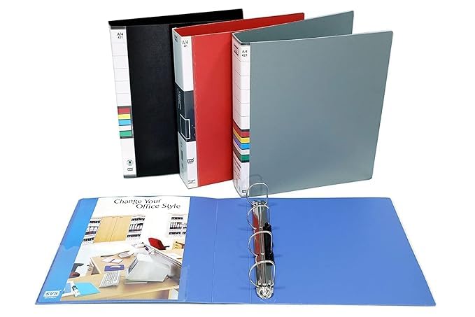HCS 4D Ring Binder Plastic Box File -A4 Size Office documents and ...