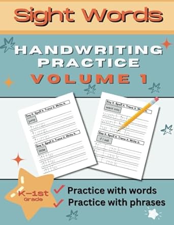Sight Words Handwriting Practice: Volume 1 : Publishing, Mountain Leaf ...