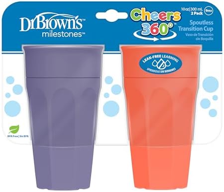 Amazon.com : Dr Brown's Milestones Cheers 360 Training Cup for Toddlers ...