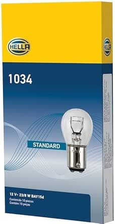 Amazon.com: Hella 1034, 12V, 23/8W, BAY15d, 10 Pack : Automotive