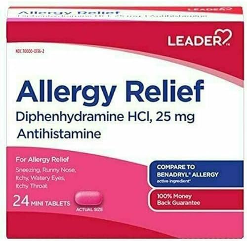 Amazon.com: Leader Antihistamine Allergy Relief Diphenhydramine HCl ...