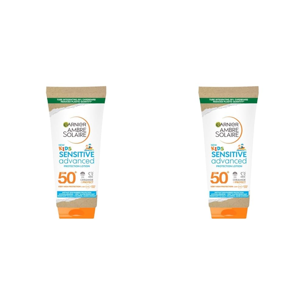 Garnier Ambre Solaire SPF 50+ Sensitive Advanced Kids Sun Cream, High ...