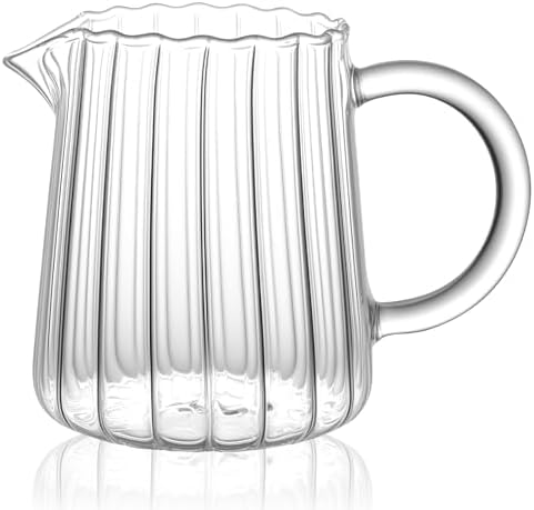 Amazon.com: JIEJE Small Glass Pitcher, Glass Milk Pitcher, Glass ...